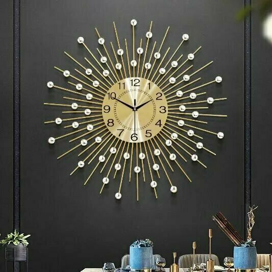 Часы настенные, круглые, кварцевые, арабские цифры, плавный ход, 70см x 70см