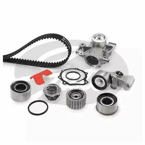 Комплект (ремень + ролик + водяной насос + 2 болта) Gates KP1TH25537XS3 для Subaru Forester, Impreza, Legacy III, Outback