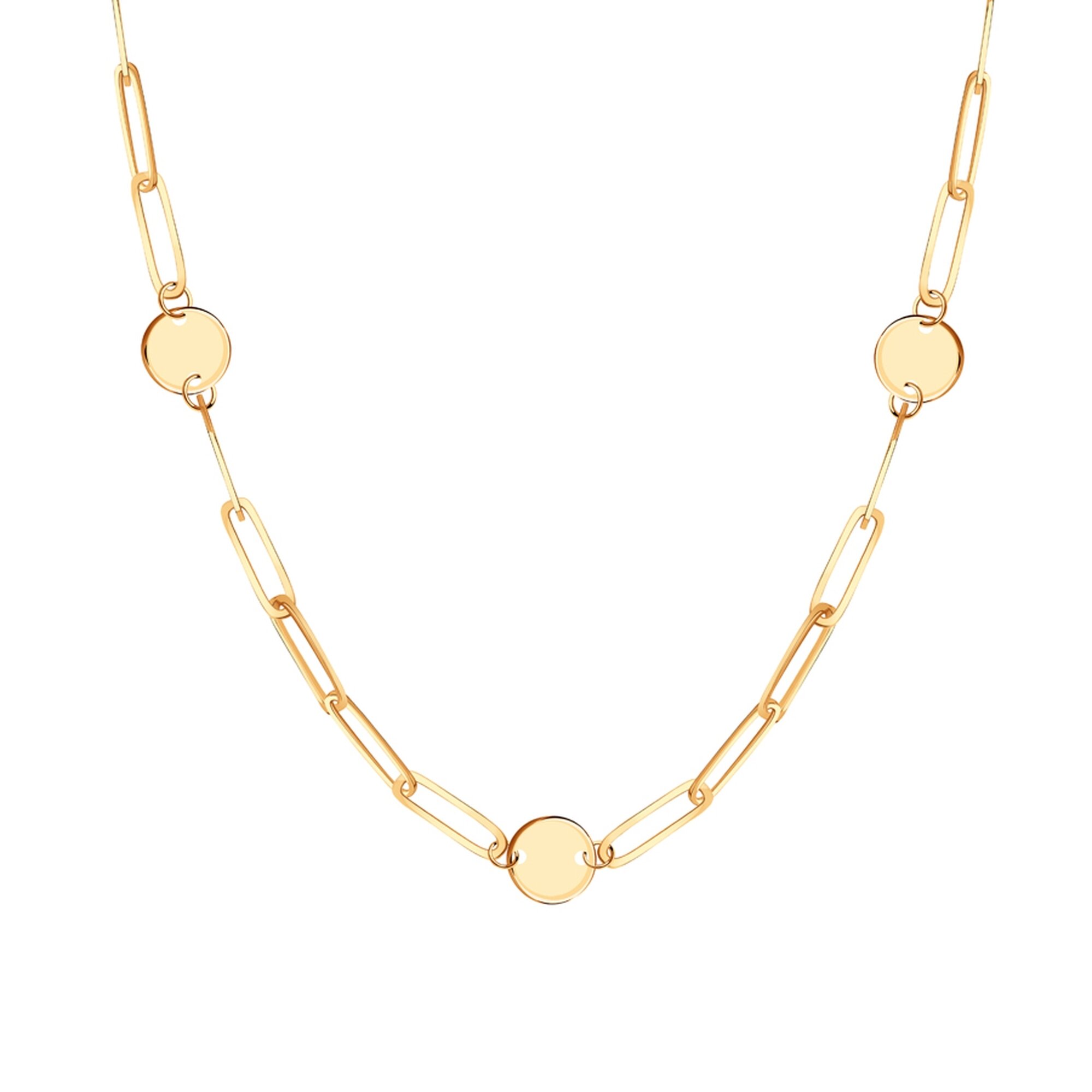 Колье, красное золото, 585 проба