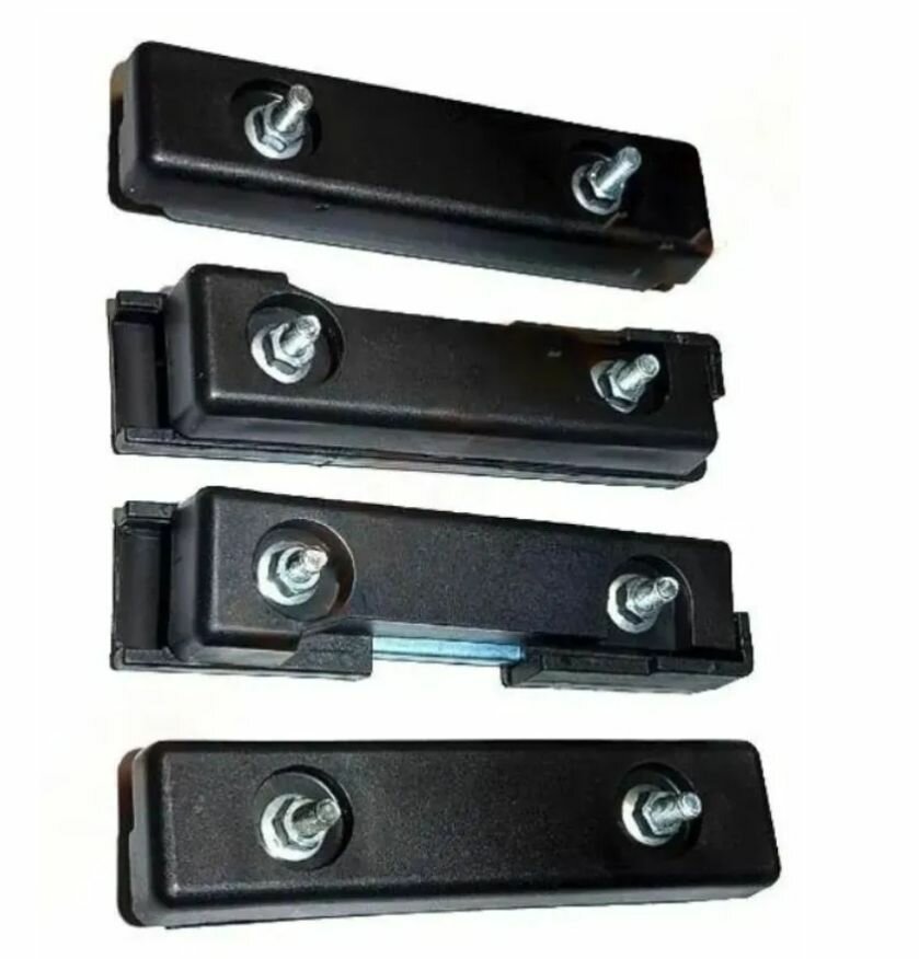 Планки крепления брызговиков с гайками в сборе Нива 2121, 21213-21214 комплект 4шт