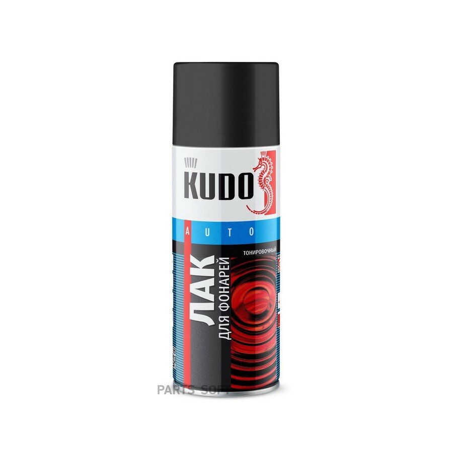 Лак акриловый "KUDO" черный (520 мл) (для тонировки фонарей ) (аэрозоль) KUDO KU-9021 | цена за 1 шт