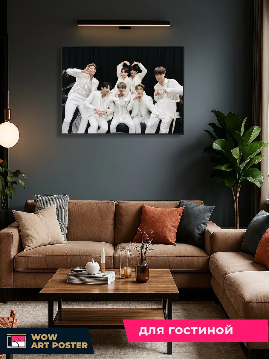 Постер BTS на стену 61 БиТиЭс БТС A3, матовая фотобумага премиум качества — фото 1