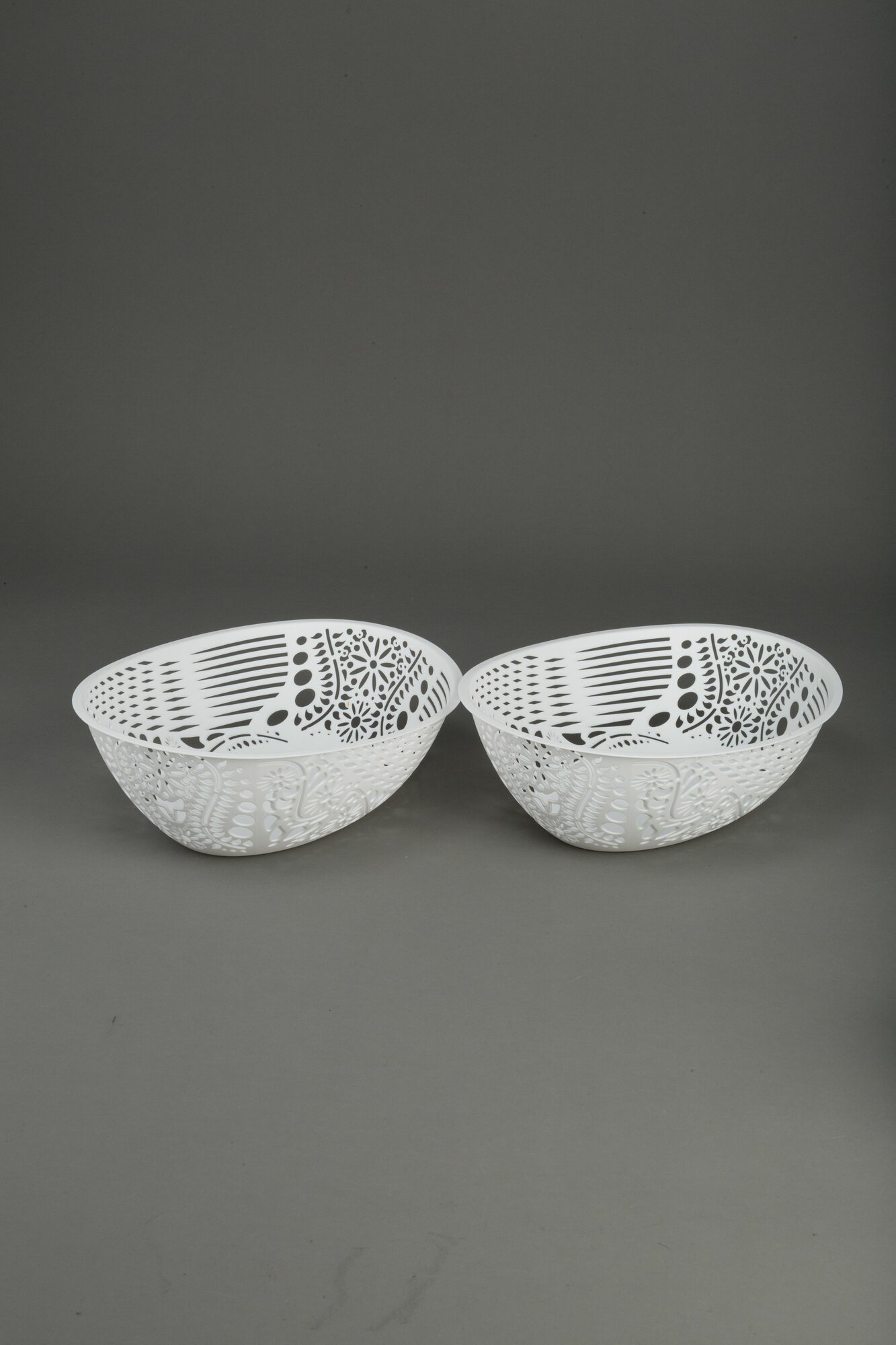 Сухарница, хлебница овальная белая 26 см