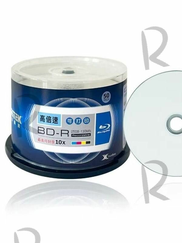 Диск для записи BD-R, 25 ГБ, 50 штOU