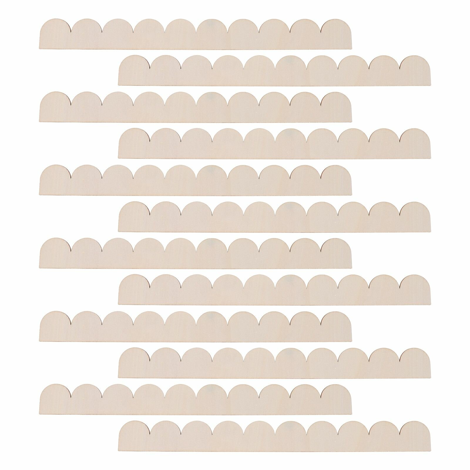 Фигурные деревянные бордюры для отделки, набор из 12 шт для рукоделия