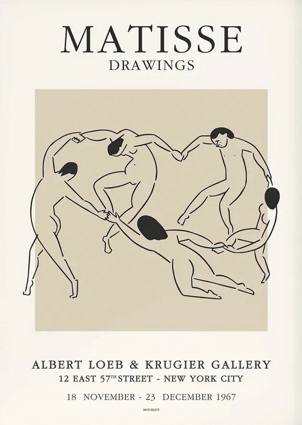 Плакат, постер Анри Матисс. Henri Matisse на холсте, размер 60х84см