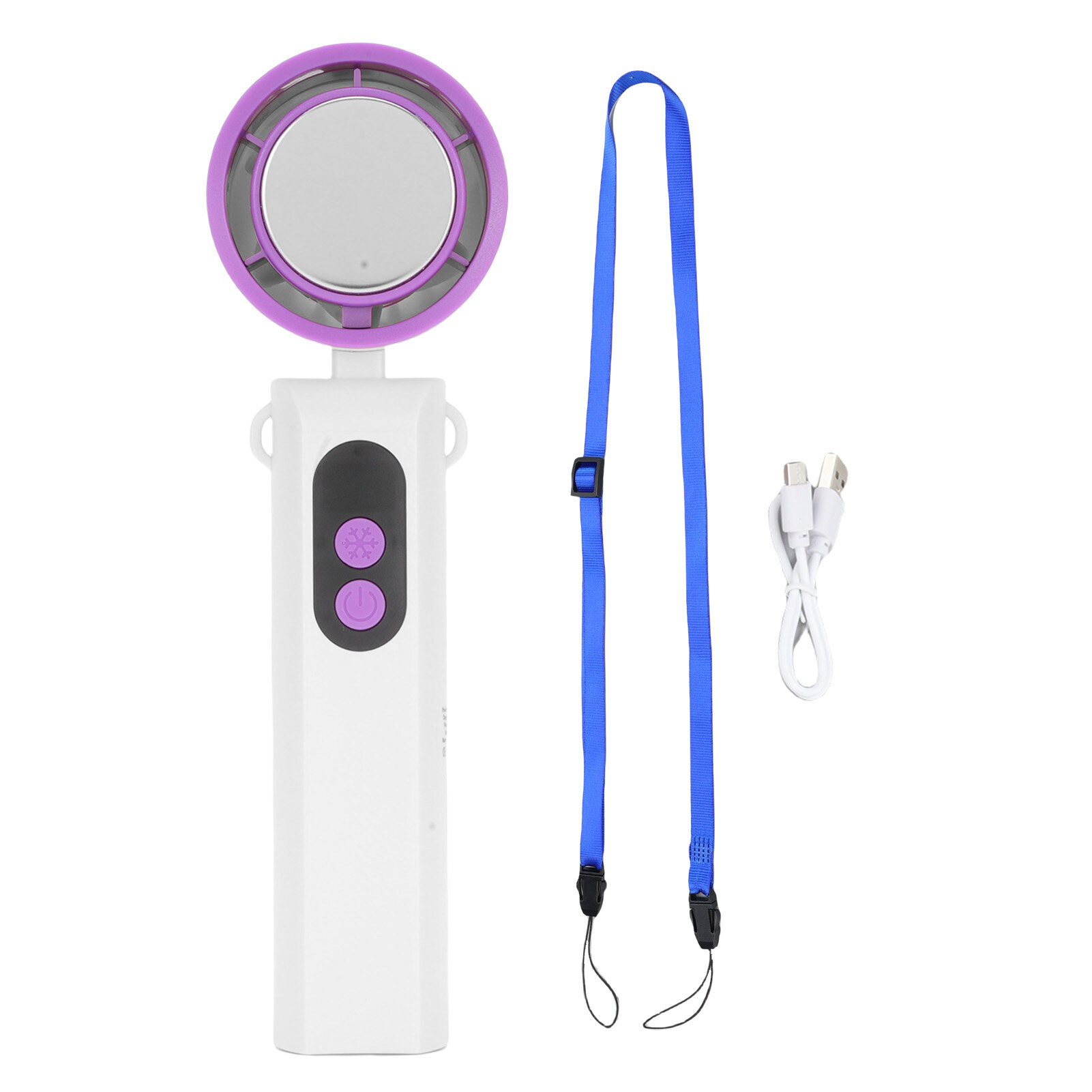 Вентилятор с ручным вентилятором с ледяным кулером USB Аккуратный заряд длинный срок годно