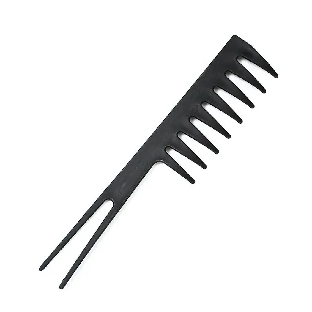 Расческа-ласточка черного и теракотового цвета, 19см, для укладки волос