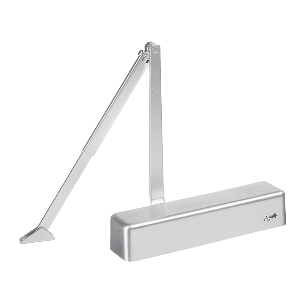 Доводчик дверной Lavelly (120-180 кг) серебро