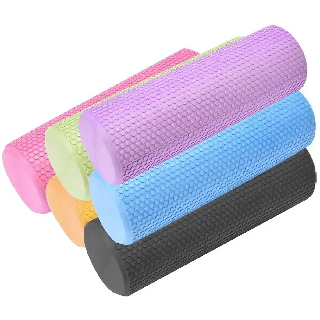 Валик массажный «Relax», 45х15 см, для йоги и фитнеса, цвета микс