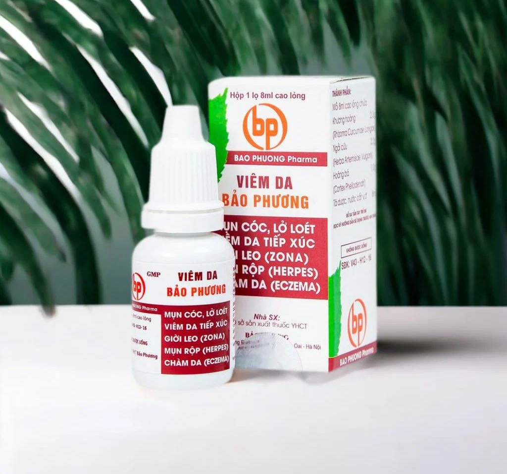 Препарат Viem Da Bao Phung, Вьетнам, от дерматита, экземы, акне, 8 мл