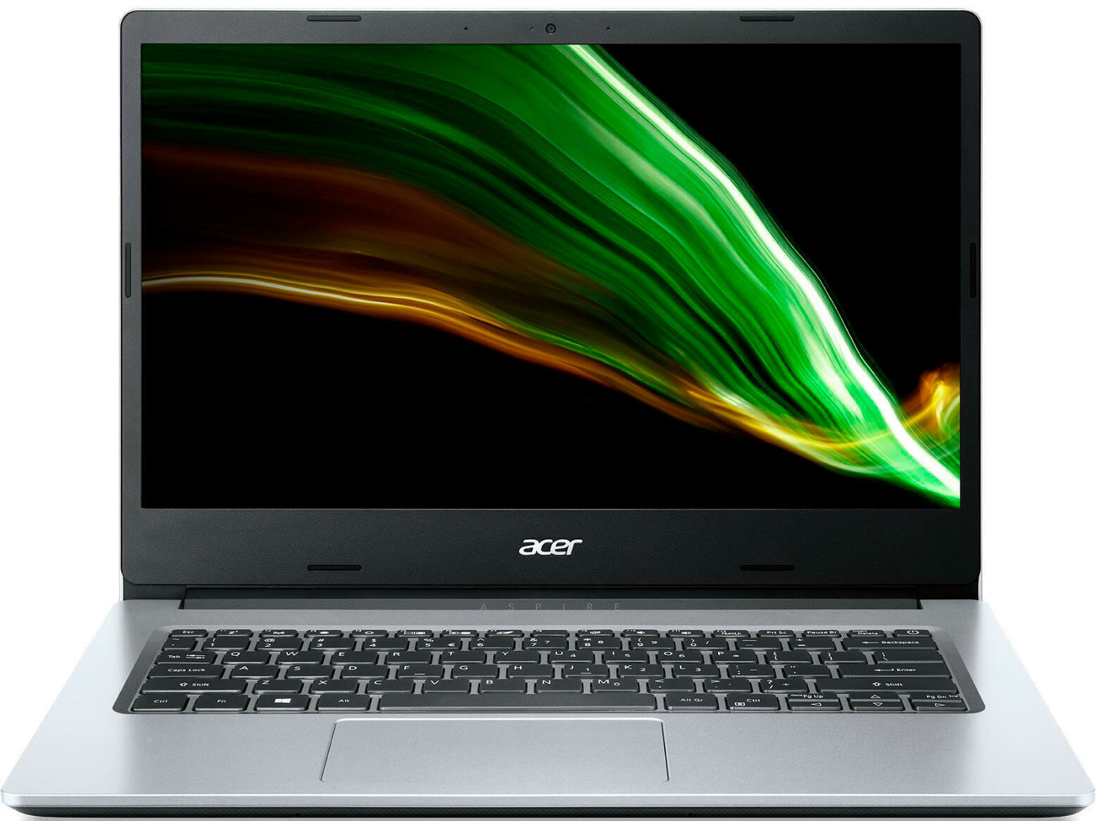 14" Ноутбук Acer Aspire 1 A114-33-C913 (NX. A7VER.002) серебристый - 1920x1080, TN, Intel Celeron N4500, ядра: 2 x 1,1 ГГц, 4 ГБ, eMMC 128 ГБ, Intel UHD Graphics, Windows 10 Pro