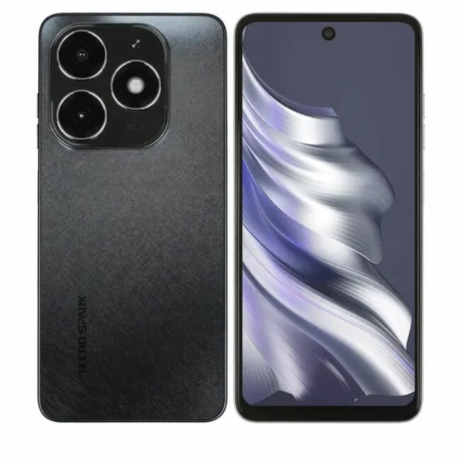 6,56" Смартфон Tecno SPARK 20 8/128 ГБ (4894947011603) 2023, черный