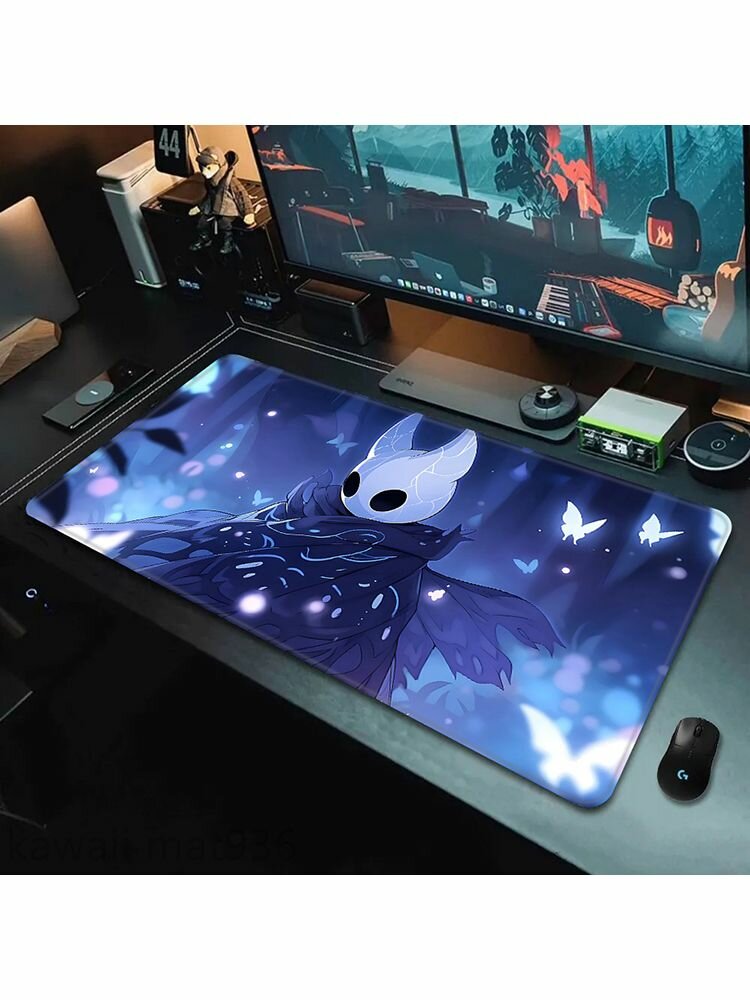 The Hollow Knight Игровой коврик для мыши из аниме-мультфильма "Полый рыцарь", большой размер 40x90xxl