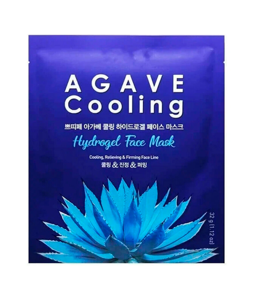 Охлаждающая гидрогелевая маска с экстрактом агавы Petitfee Agave Cooling Hydrogel Face Mask 32 г