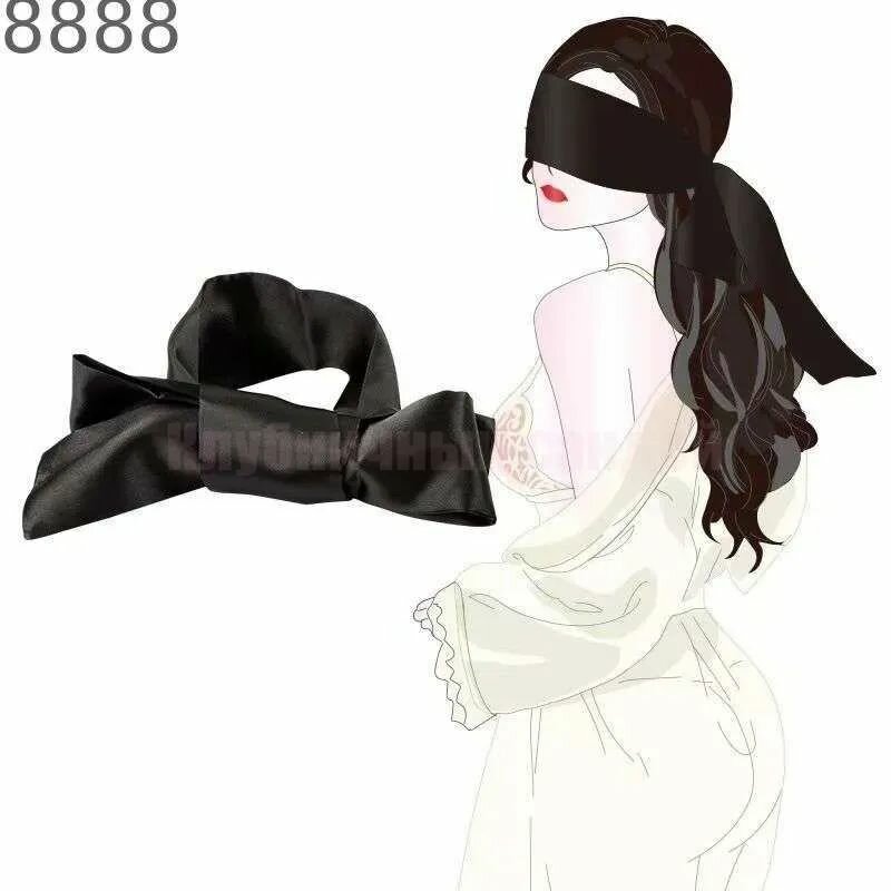 Лента атласная для бдсм, лента для связывания рук и ног, повязка эротическая женская для глаз, ролевых игр и секса