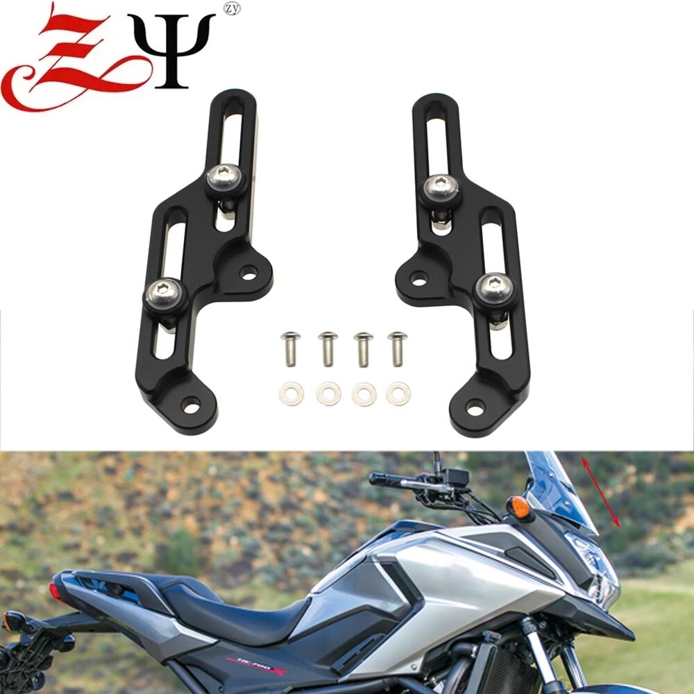 Мотоцикл для HONDA NC700X NC750X NC700 NC750 X 2012 2013 2014 2015, регуляторы ветрового стекла, регулируемый поток воздуха, ветровое стекло