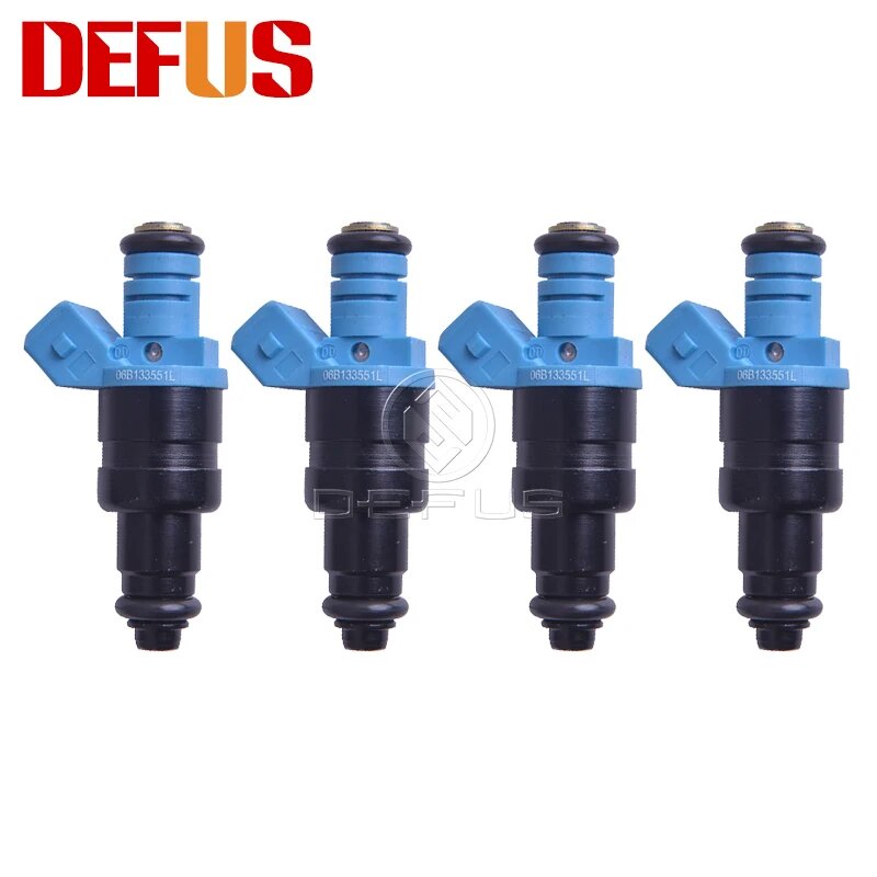 Топливный инжектор DEFUS 4X 06B133551L для VW Passat 3B AUDI A4 B5 1,6 74KW AHL 06B133551 06B133551C бензиновый автомобильный сопло Bico