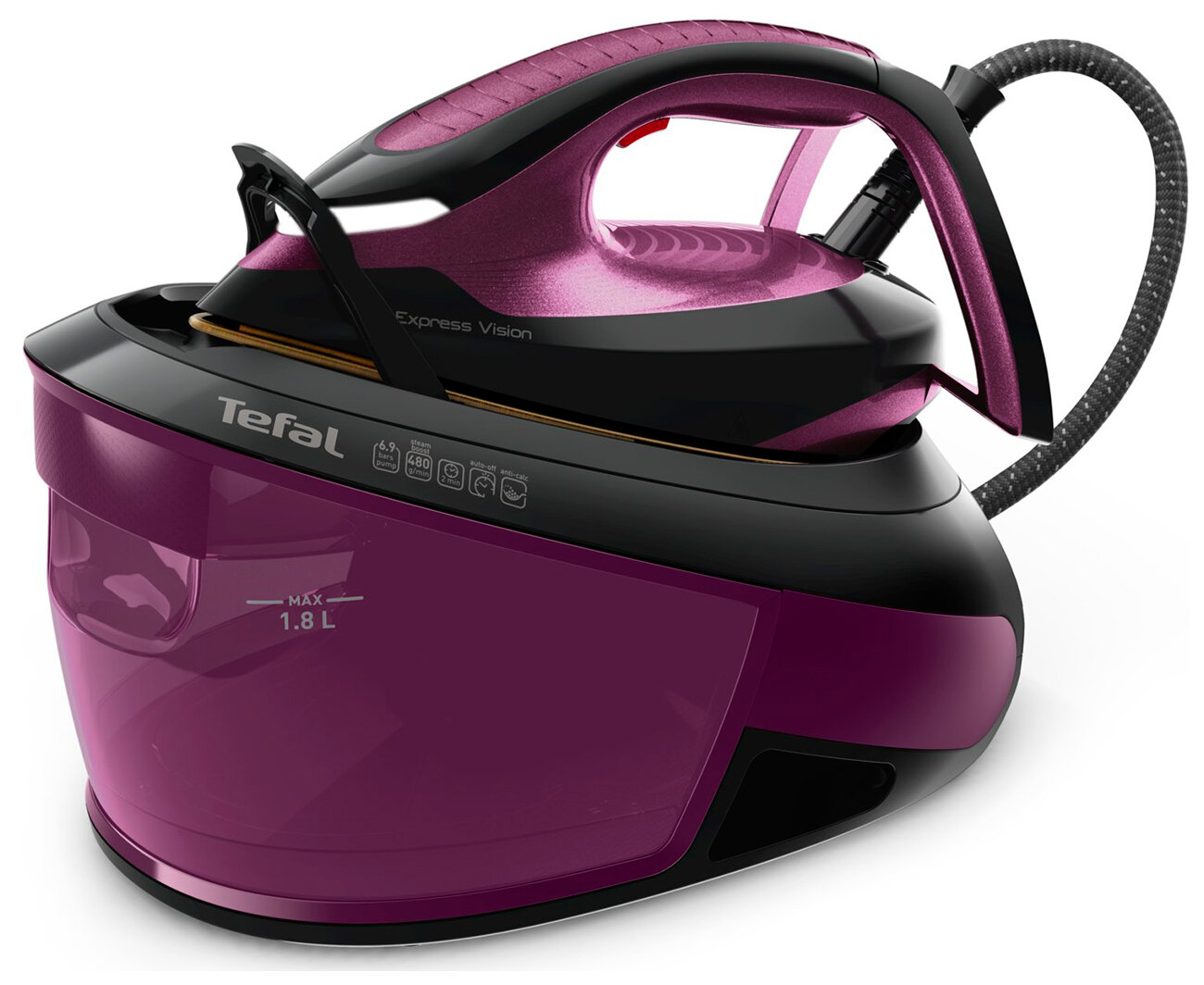 Парогенератор Tefal Express Vision SV8152E0, фиолетовый/ черный