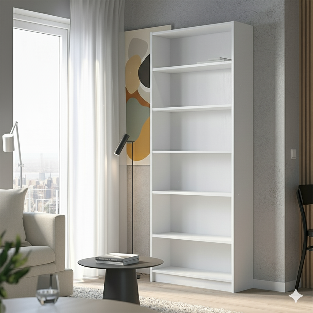 Стеллаж Билли Либерти белый дизайн IKEA