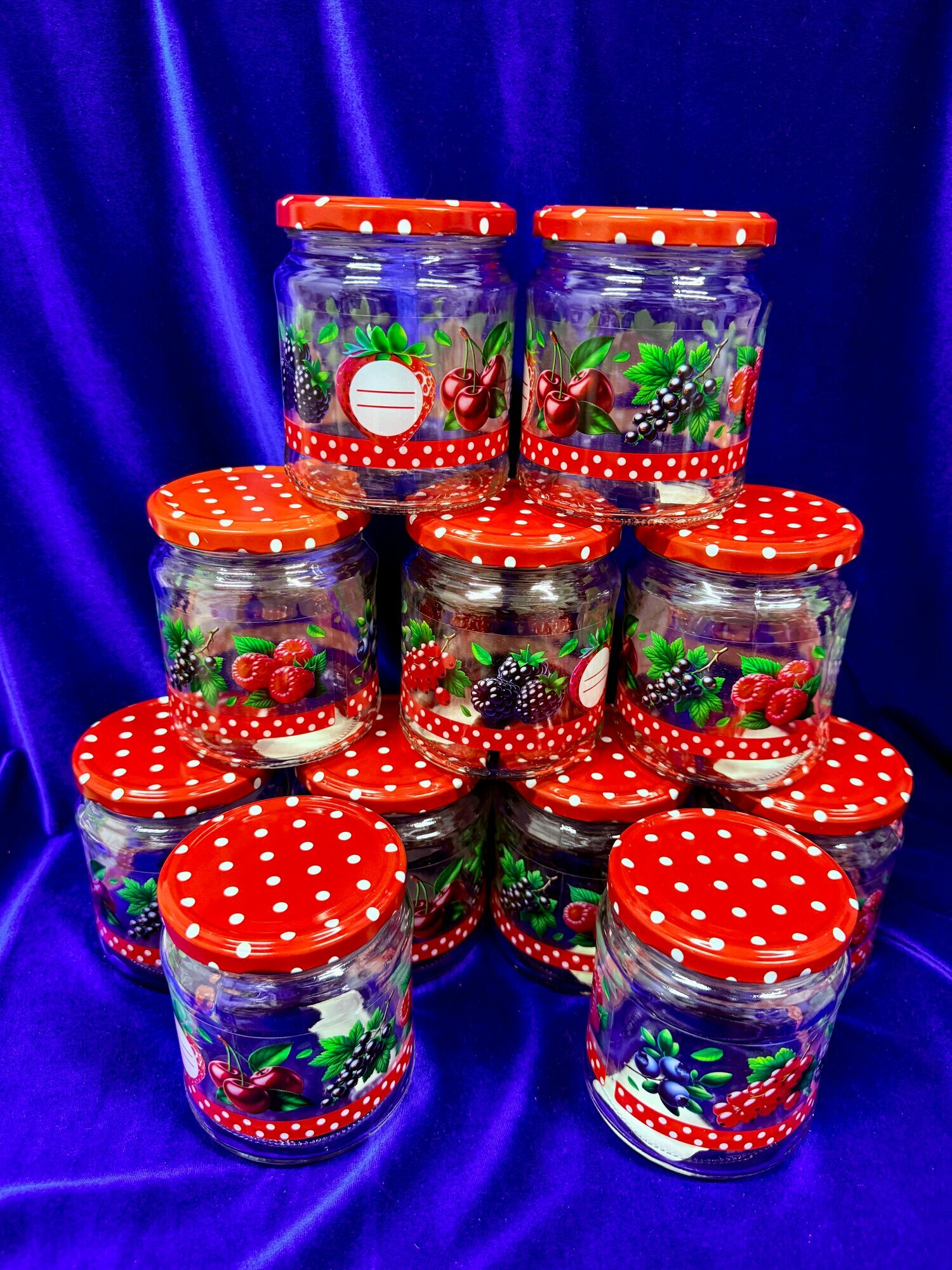 Набор Банок для Консервирования 450 мл 12 шт. "Ягодка"