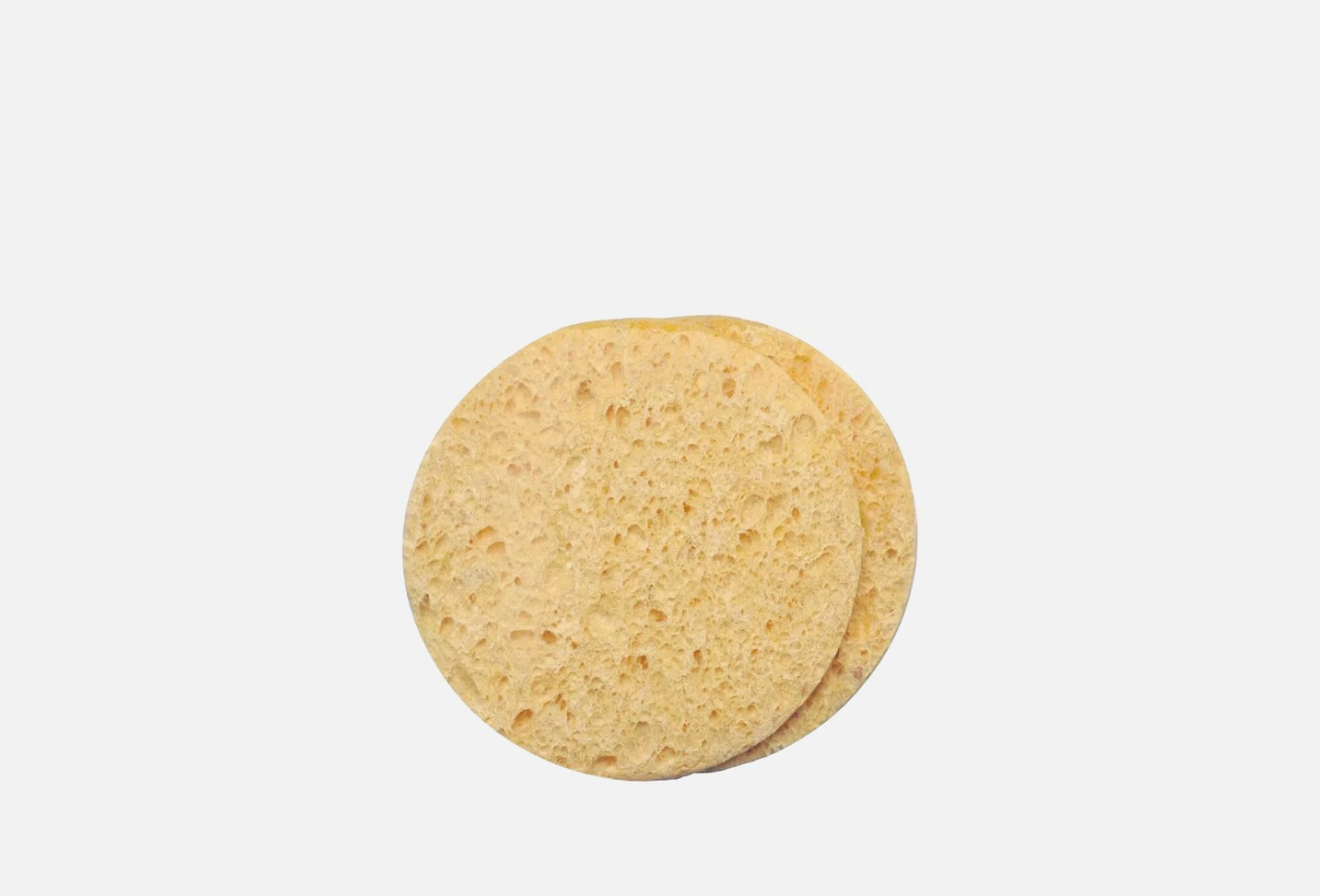 Спонжи для очищения лица из натуральной целлюлозы BASICARE NATURAL CELLULOSE CLEANSING SPONGES ROUND