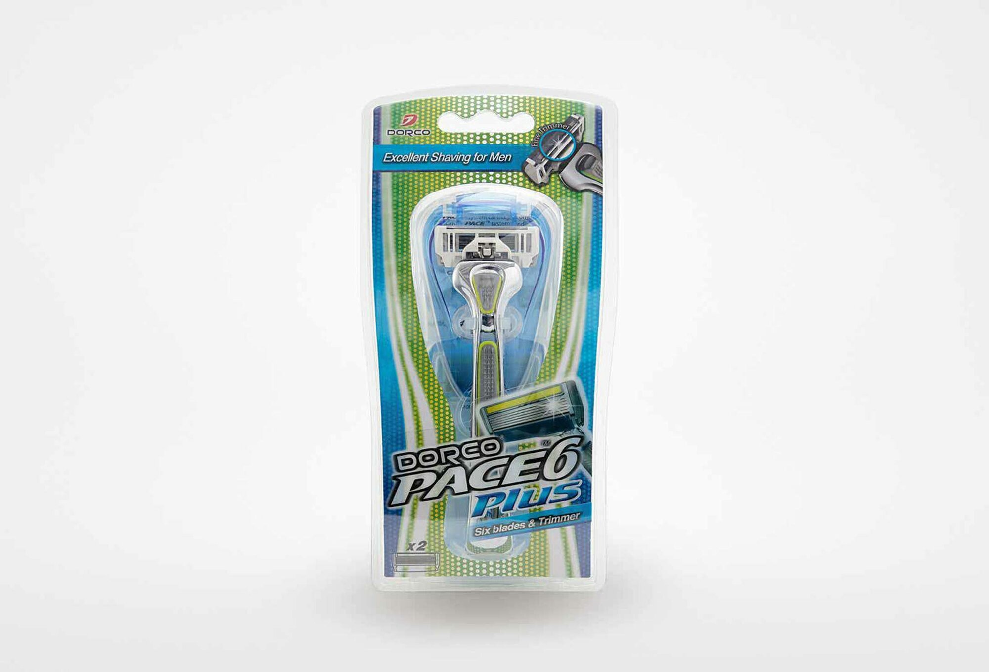 Станок для бритья с триммером + 2 сменные кассеты DORCO Dorco Pace6