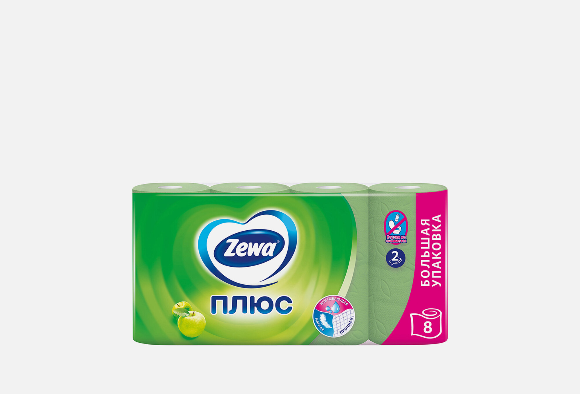 Туалетная Бумага ZEWA Plus APPLE
