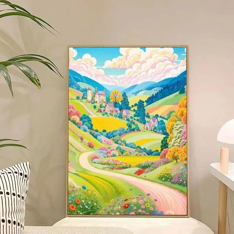 Картина по номерам 40x50 с рамкой, антистресс раскраска для взрослых