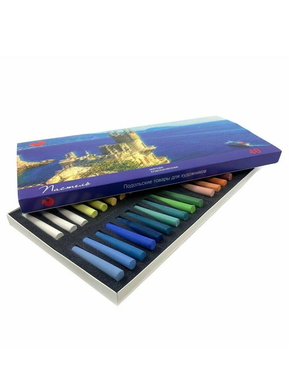Пастель сухая художественная, 40 цветов