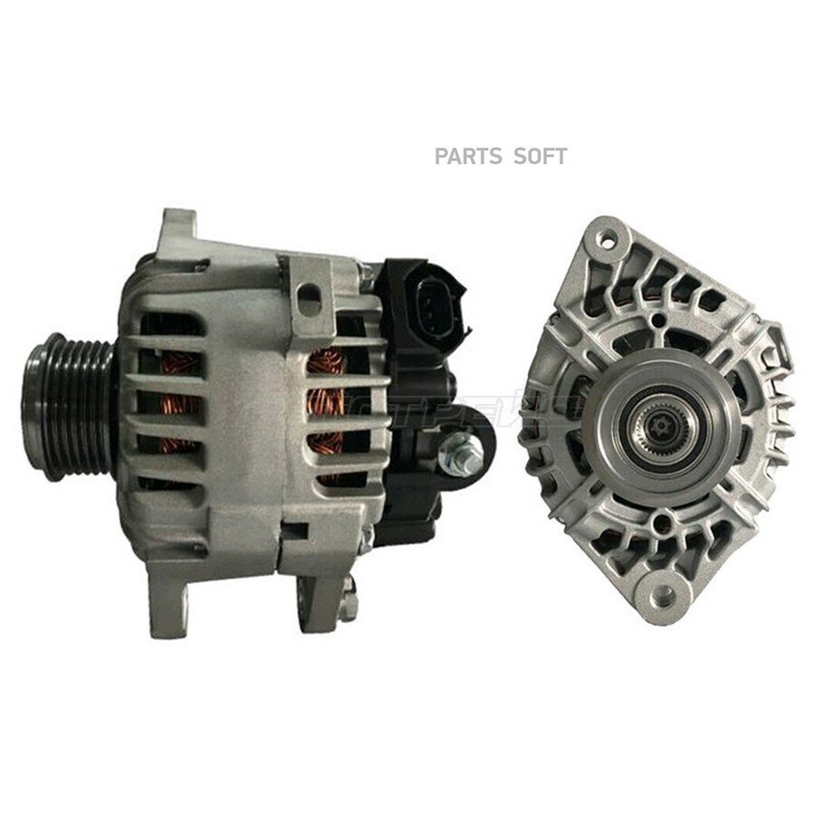 Генератор HYUNDAI CRETA 15-/KIA RIO 17-/CARENS/FORTE 16- G4FG 12V 120A (восстановленный) от официального дистрибьютора, SAT, артикул ST850004