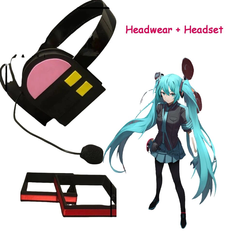Love Is War Miku Косплей Костюм One Size, Headdress Headphone
