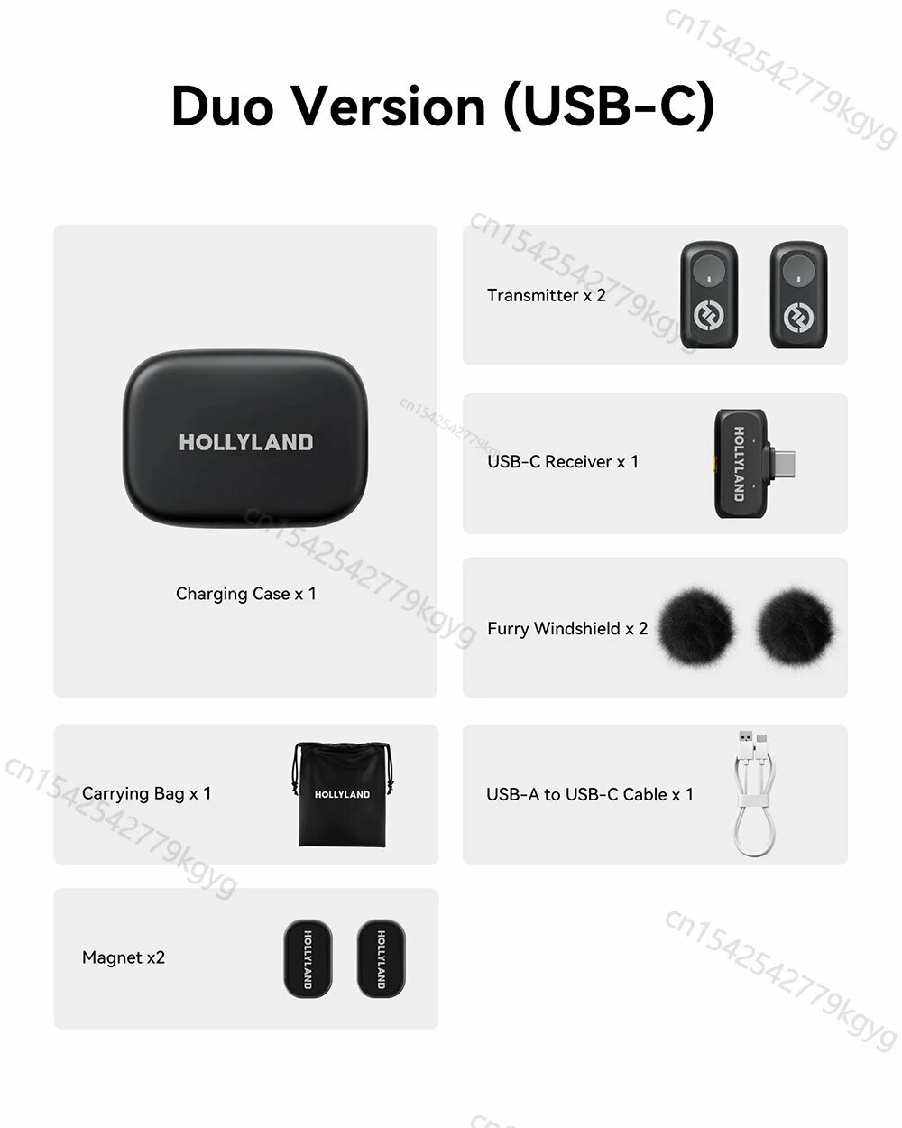 Hollyland LARK A1 Беспроводной микрофон Black Type-C Version