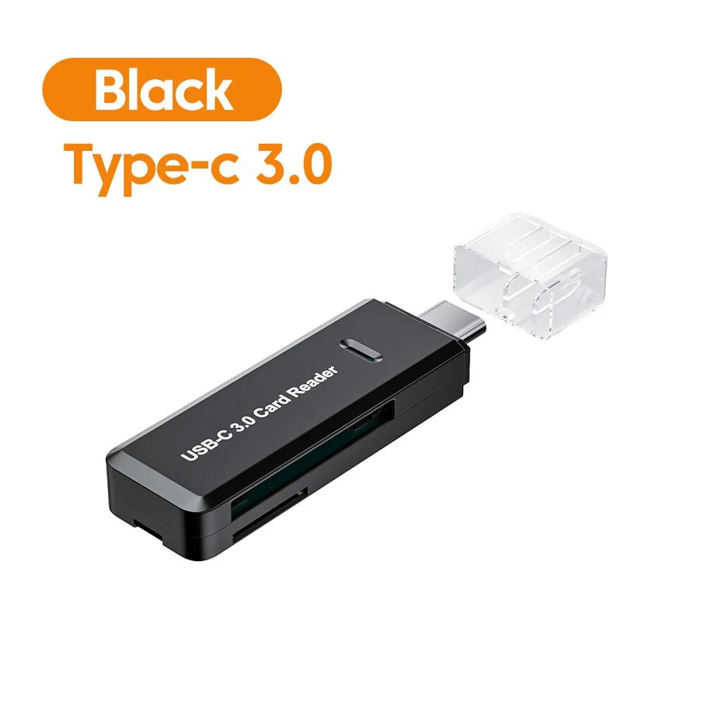Кардридер USB-C 3.0 черный