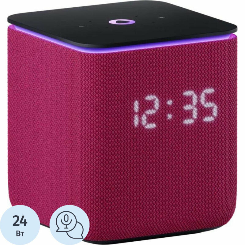 Умная колонка Яндекс Станция Миди с Алисой с Zigbee, розов (YNDX-00054PNK), 1994293