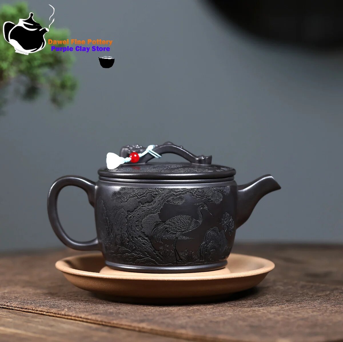 Чайник из фиолетовой глины Исин, оригинальная руда, желтая глина, плитка Ruyi Han, чайный сервиз кунг-фу, китайский чайник, горшок для здоровья