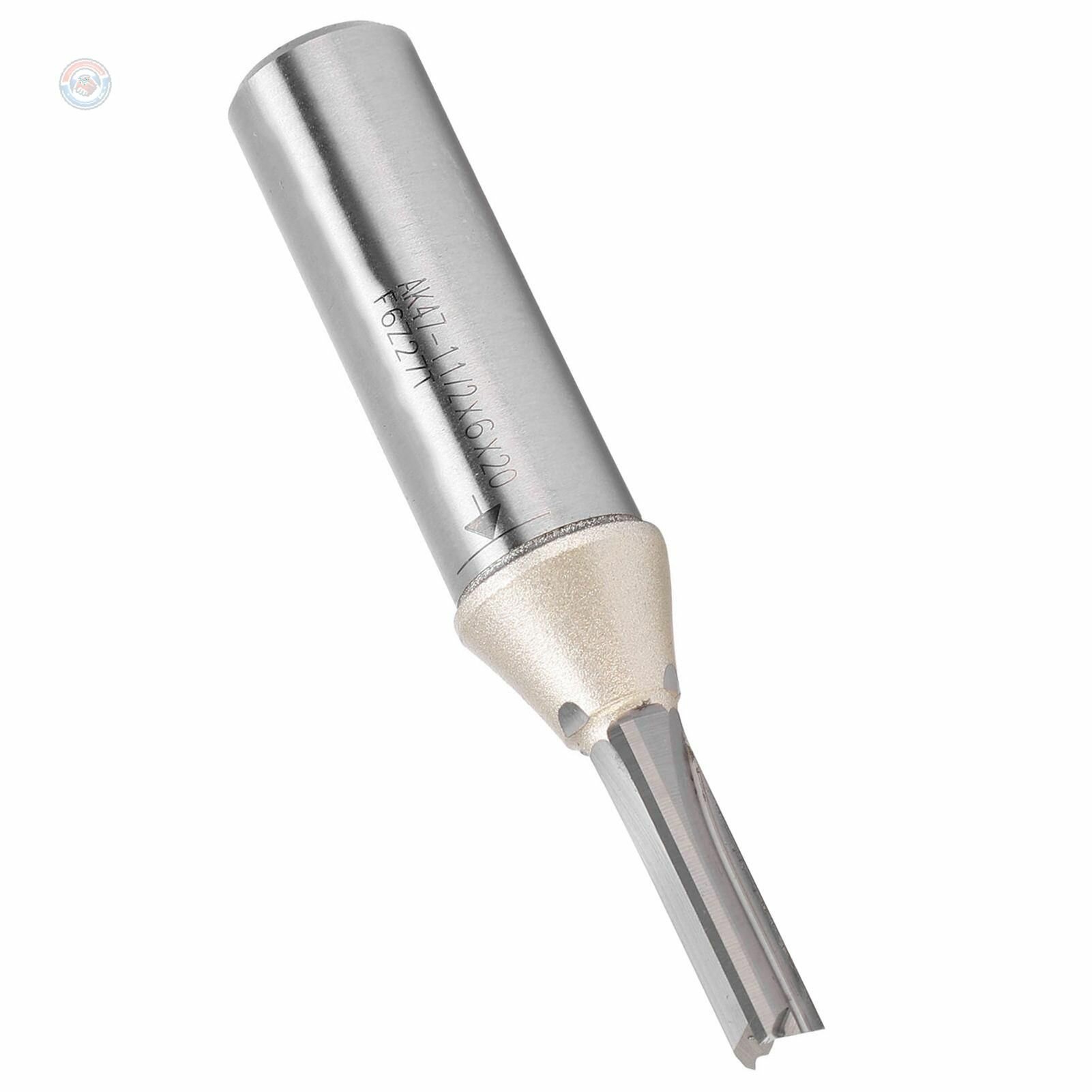 Фреза 3-зубая для дерева с хвостовиком 1/2 дюйма универсальная твердосплавная фреза по дереву для ЧПУ и ручного фрезера чистый рез мягкая и твердая древесина ДСП