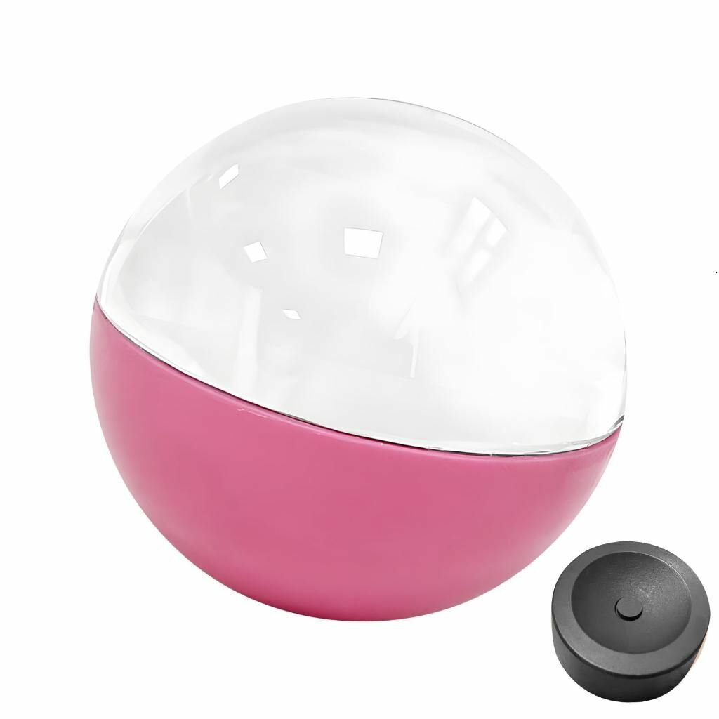 Видеоплеер glass ball player WIFI с черным основанием-розовый