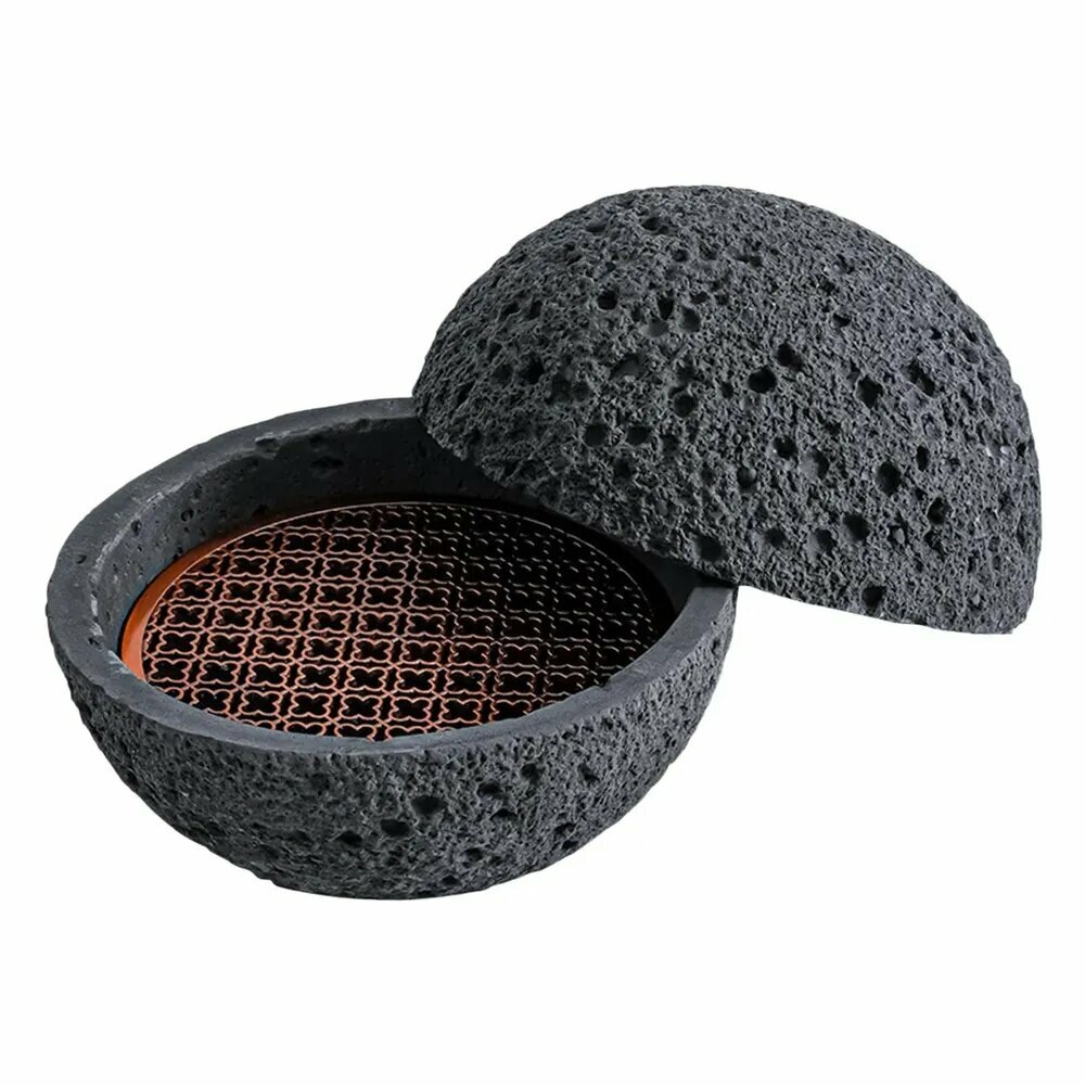 Набор тарелок "однотонный, текстура вулканического камня" 12 см 3 шт