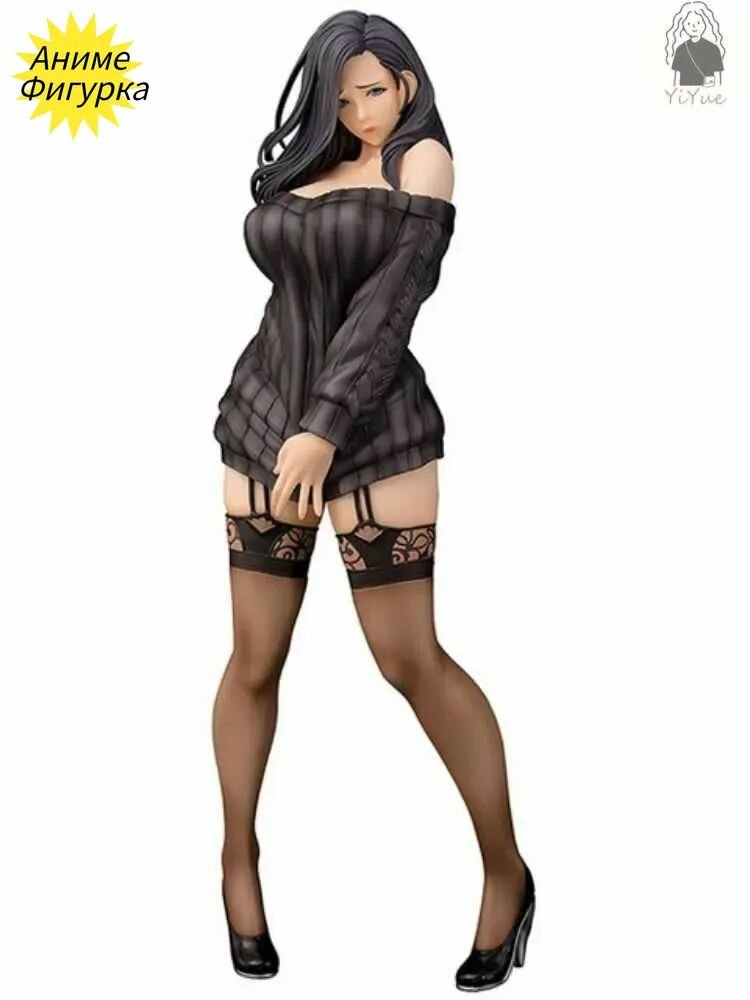 Фигурка аниме сексуальная девушка / (Daiki Kougyou Oda Non Illustration Shiho Kujo Sexy Girl black ) 29см-пакет no box