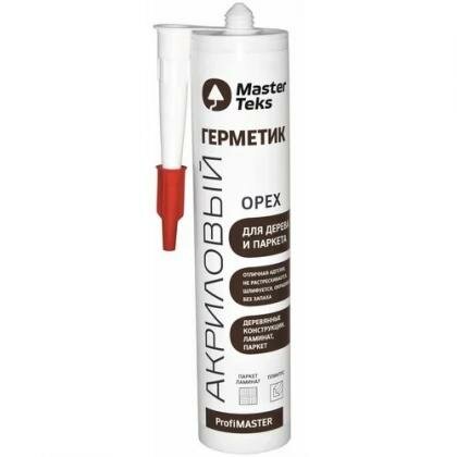 Герметик MasterTeks PROFIMASTER, акриловый, для дерева и паркета, орех, 290 мл