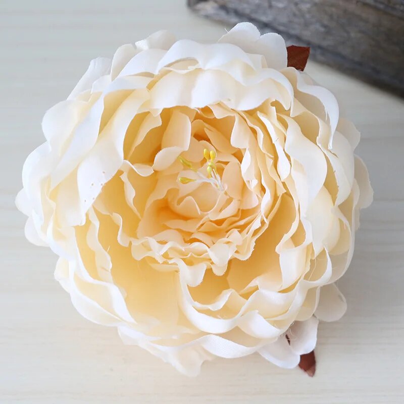 Искусственные цветы пионы, шелк, MEIHON, 10 шт. Белый, Champagne 1