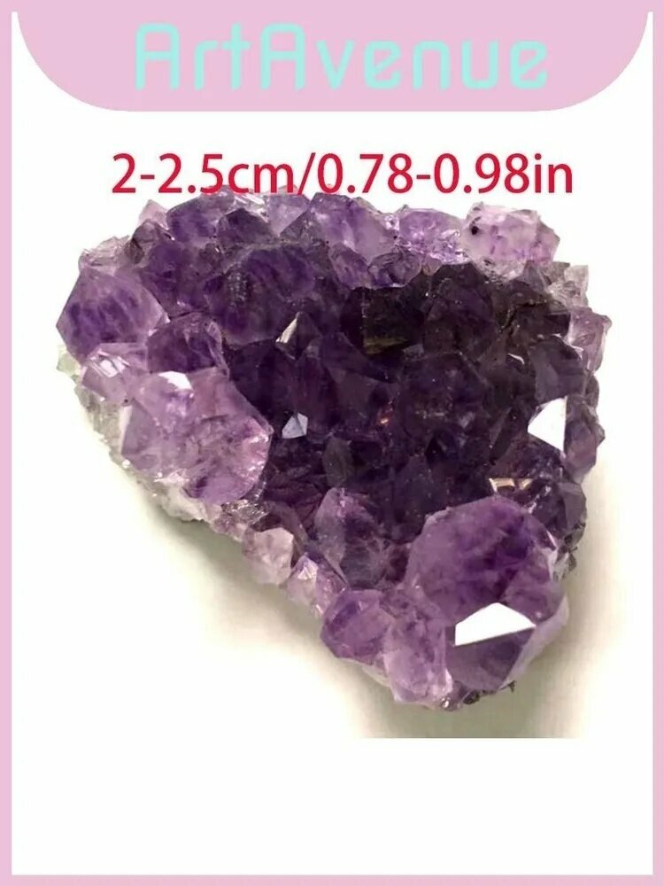 Геода кварц декоративный образец druzy cluster кристаллы целебные аметист натуральный 2-2.5см