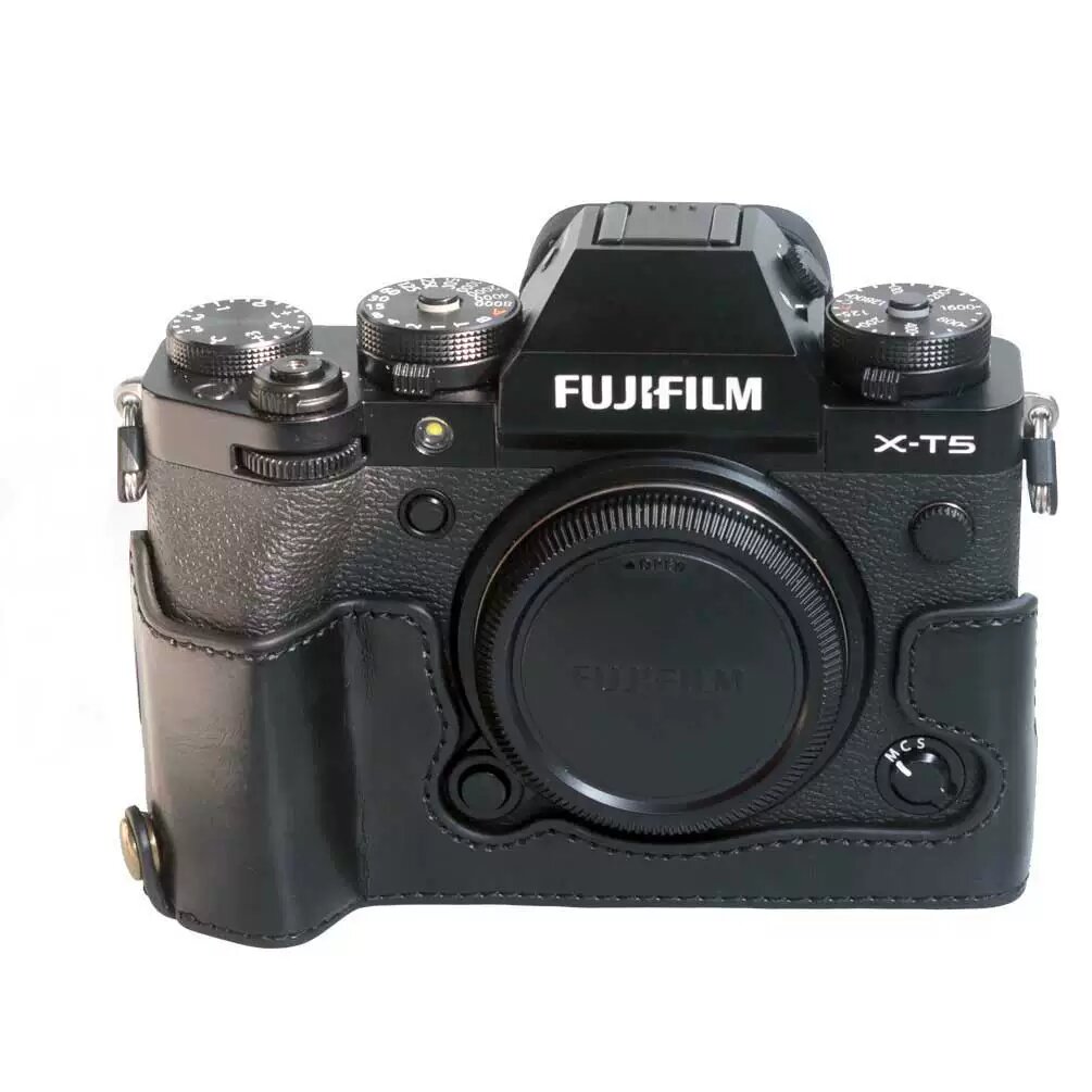 Сумка-чехол для камеры Fuji XT5 с подставкой, черный цвет, надежная посадка для аксессуаров камеры