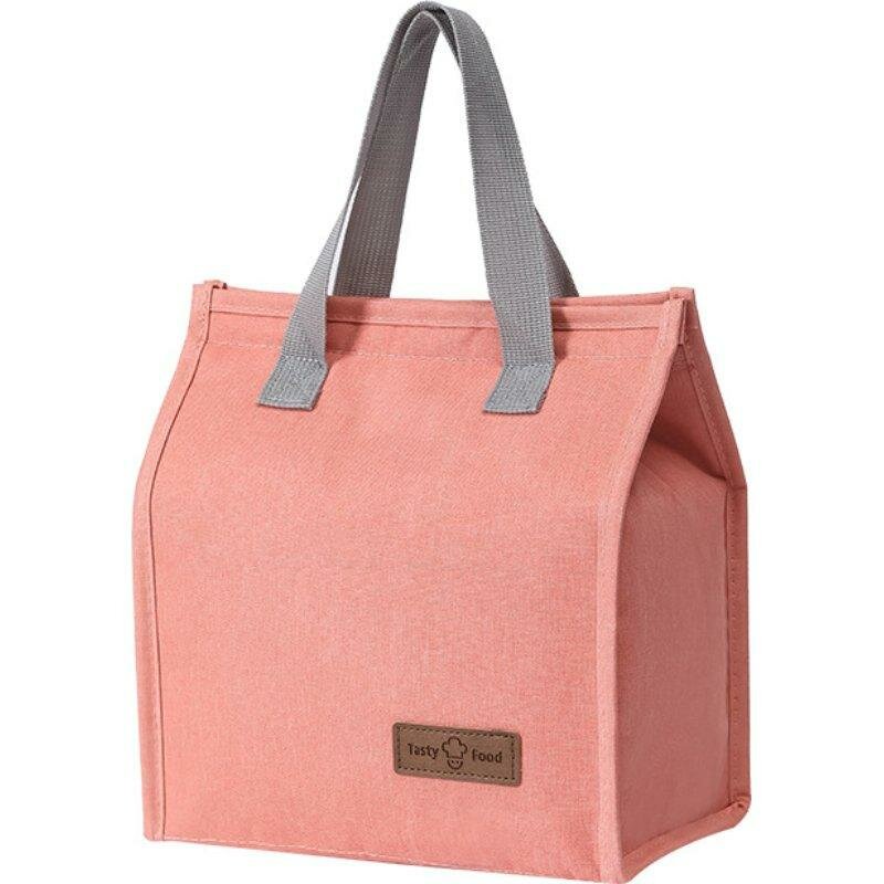 Сумка-холодильник для еды на обед, термосумка из катионной ткани с высокой теплоизоляцией, большая портативная сумка для студента