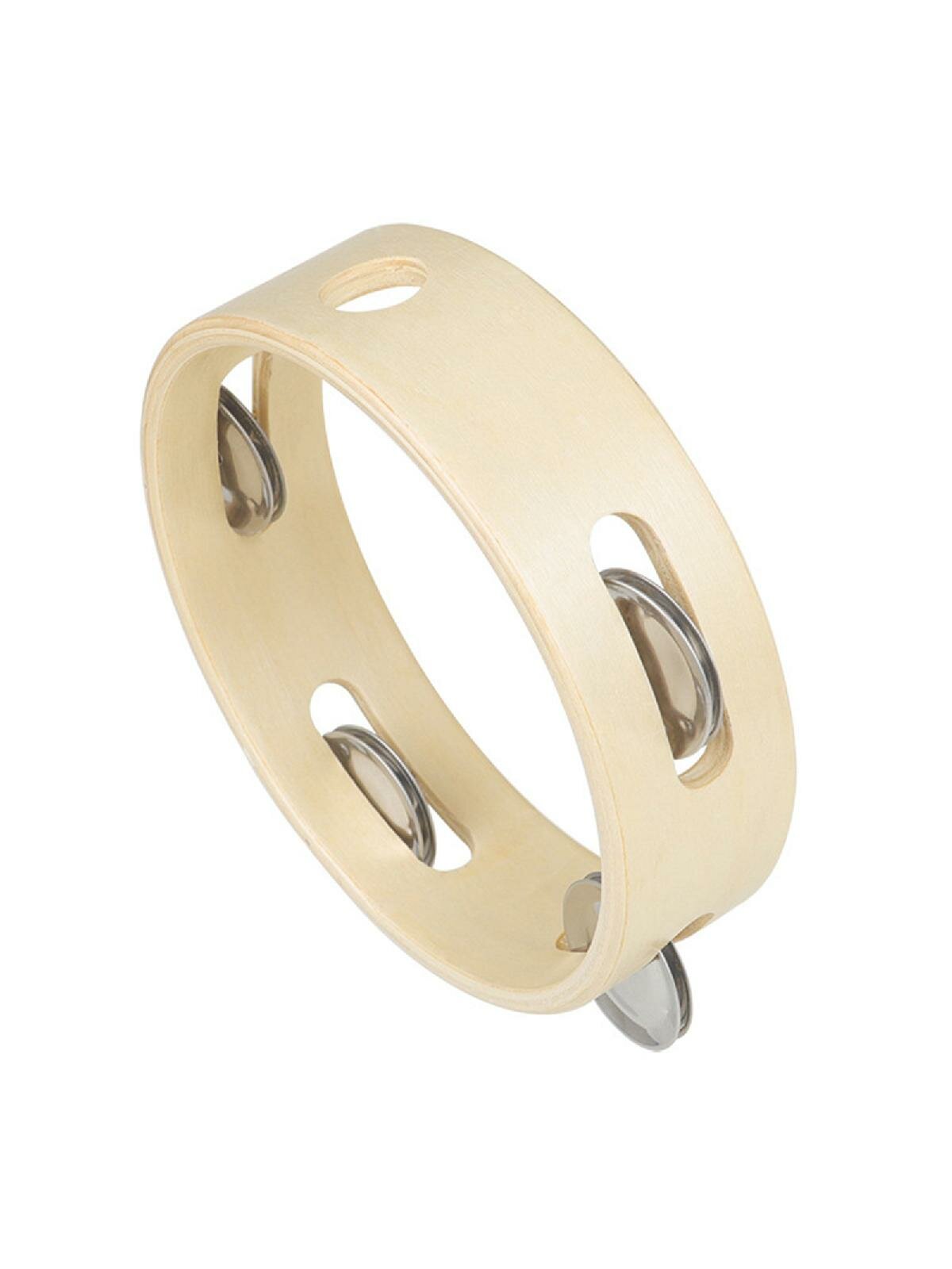 6-дюймовые деревянные круглые однорядные бубны, ручная ударная игрушка-бубен