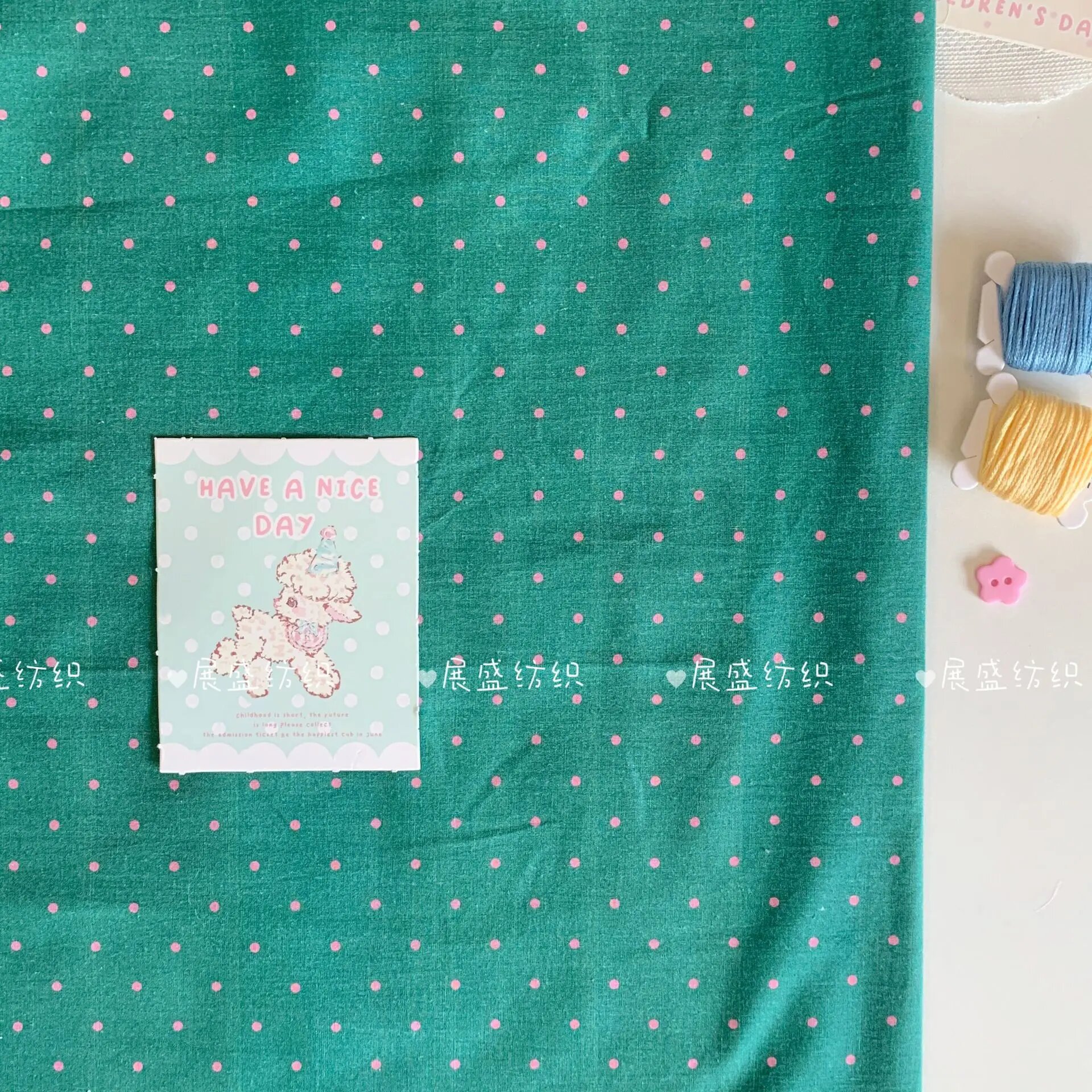 140x50 см хлопок 60-х годов в маленький горошек классическая ткань с принтом в горошек для детской женской одежды, домашней одежды, сумок, швейная ткань