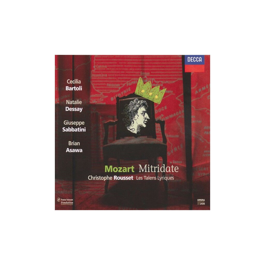 Диск Mozart: Mitridate, Re di Ponte. Natalie Dessay, Cecilia Bartoli, Brian Asawa, Giuseppe Sabbatini (3 CD)