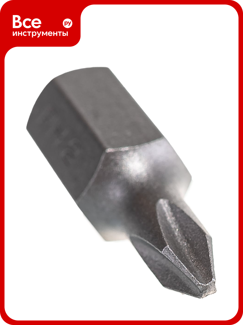 Бита Phillips PH2 10 мм AIST 1323002P, односторонняя стальная S2, для отверток Phillips, для закручивания шурупов
