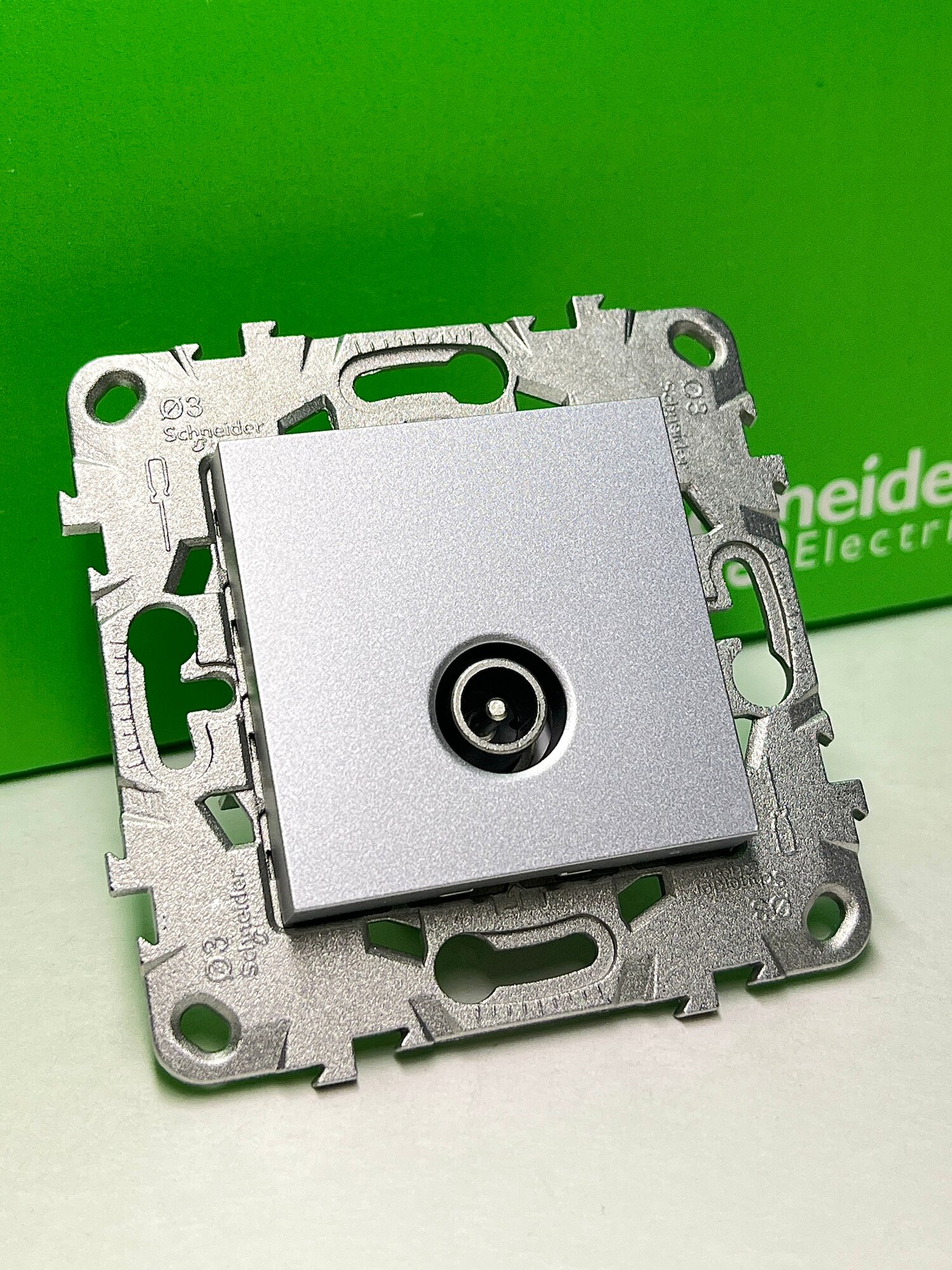 Розетка UNICA NEW розетка TV, одиночная, алюминий, Schneider Electric, NU546230